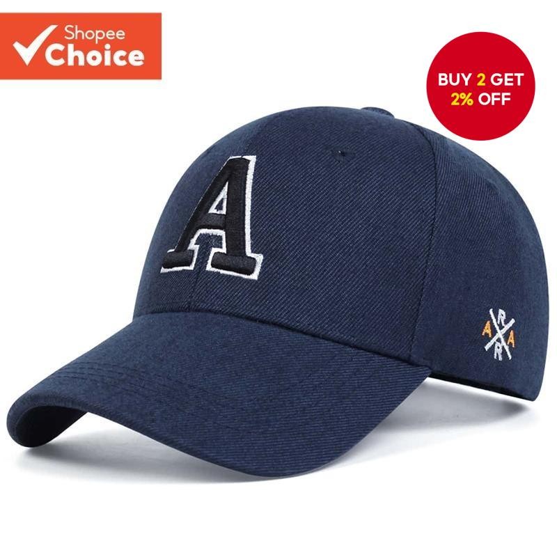 A Letter Baseball Cap Extra Large Head Circumference Men's Cap Five ...