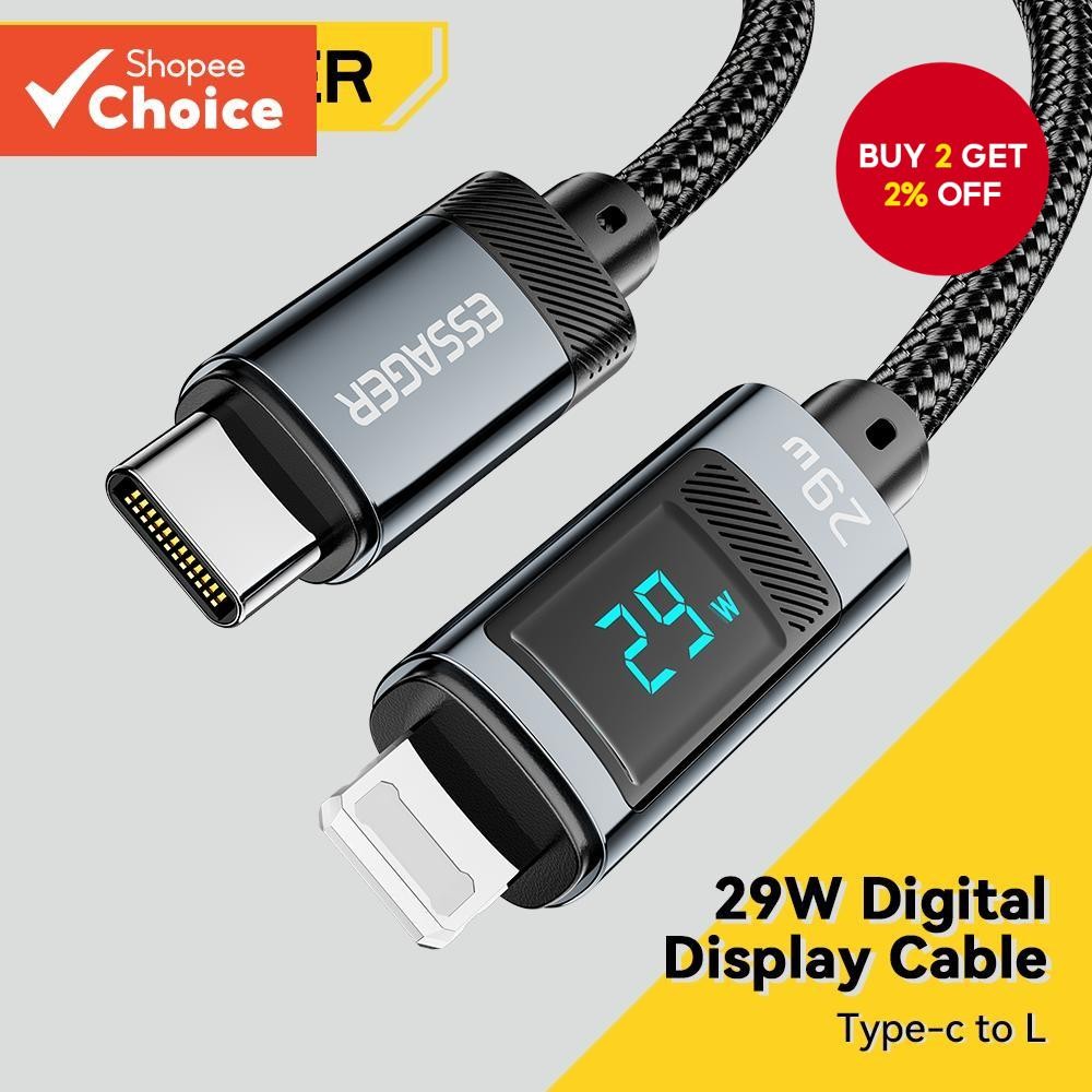 Essager 29W USB C Type-C Digital Display Cable For 14 13 12 11 Pro Max Xs Plus Wire 29W PD Fast ...