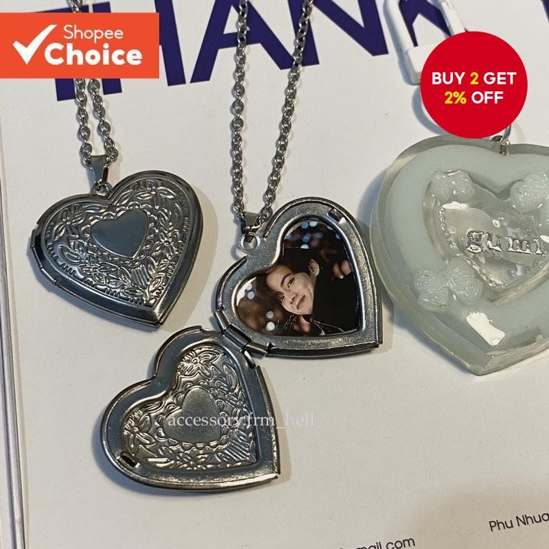 Heart Shape Locket Necklace - Stainless Steel Love Pendant with ...