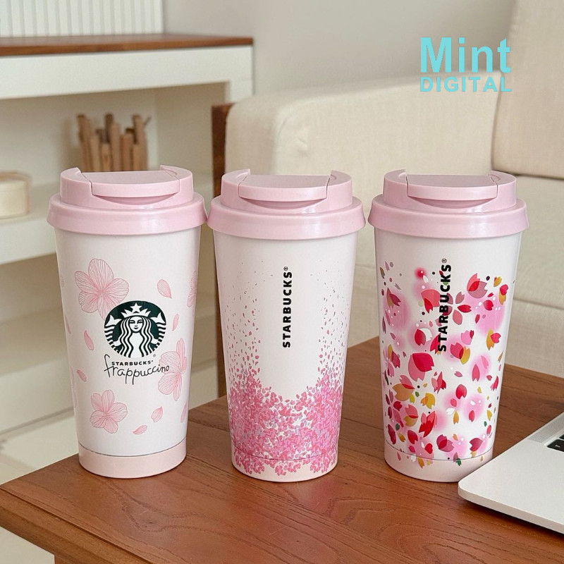 Starbucks Cup Sakura 500ml 304 Stainless Steel Thermal Flask Spring ...
