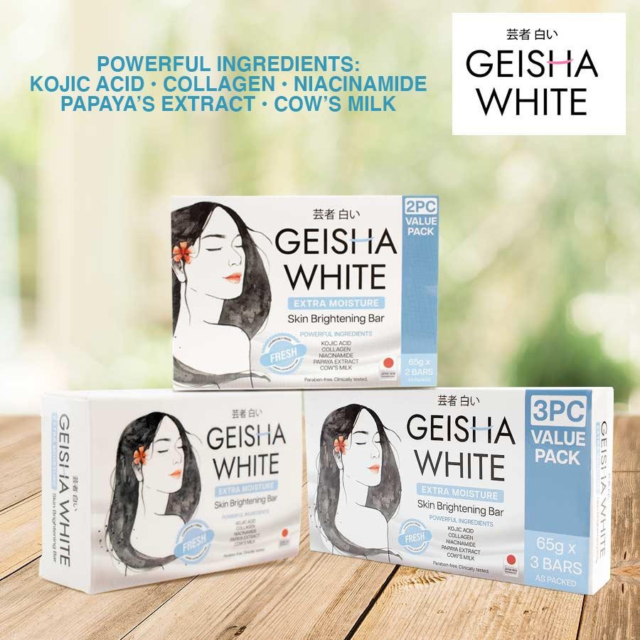 Natasha Geisha White FRESH, Extra Moisture, Skin Brightening Bar ...