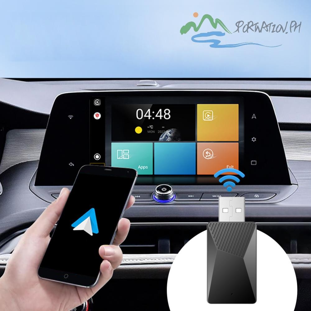 Wired To Wireless Carplay & Android Auto Smart Mini Box USB Plug and ...