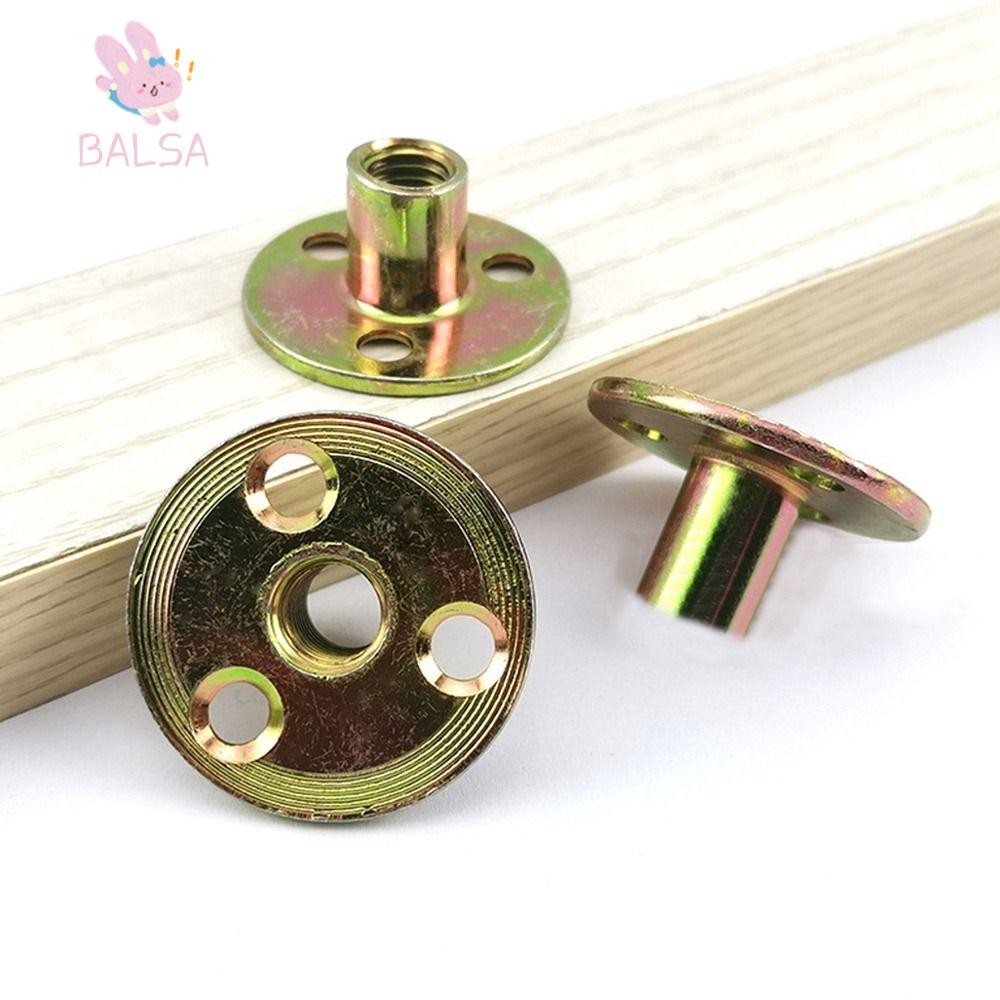 BALSA 5Pcs/set Three-hole Locking Flange Nut, Round Flat Metal Lock ...