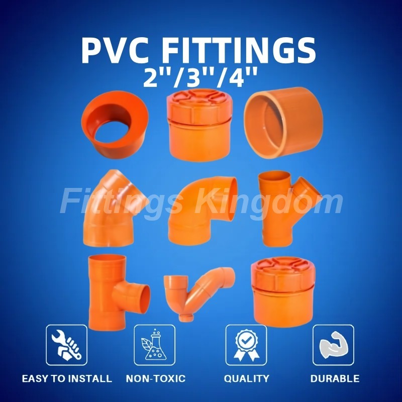 PVC ORANGE PIPE FITTINGS 2"/3"/4" (Sold Per Piece) | Shopee Philippines