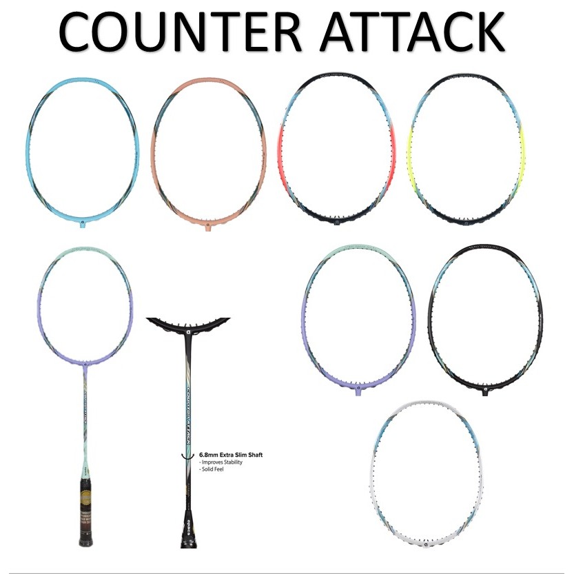APACS COUNTER ATTACK BADMINTON RACKET MAX 35LBS | Shopee Philippines