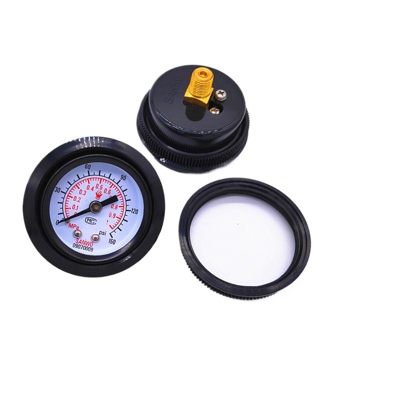 Panel Type Pressure Gauge 1MPA Vacuum Axial Type Air Pressure Negative ...