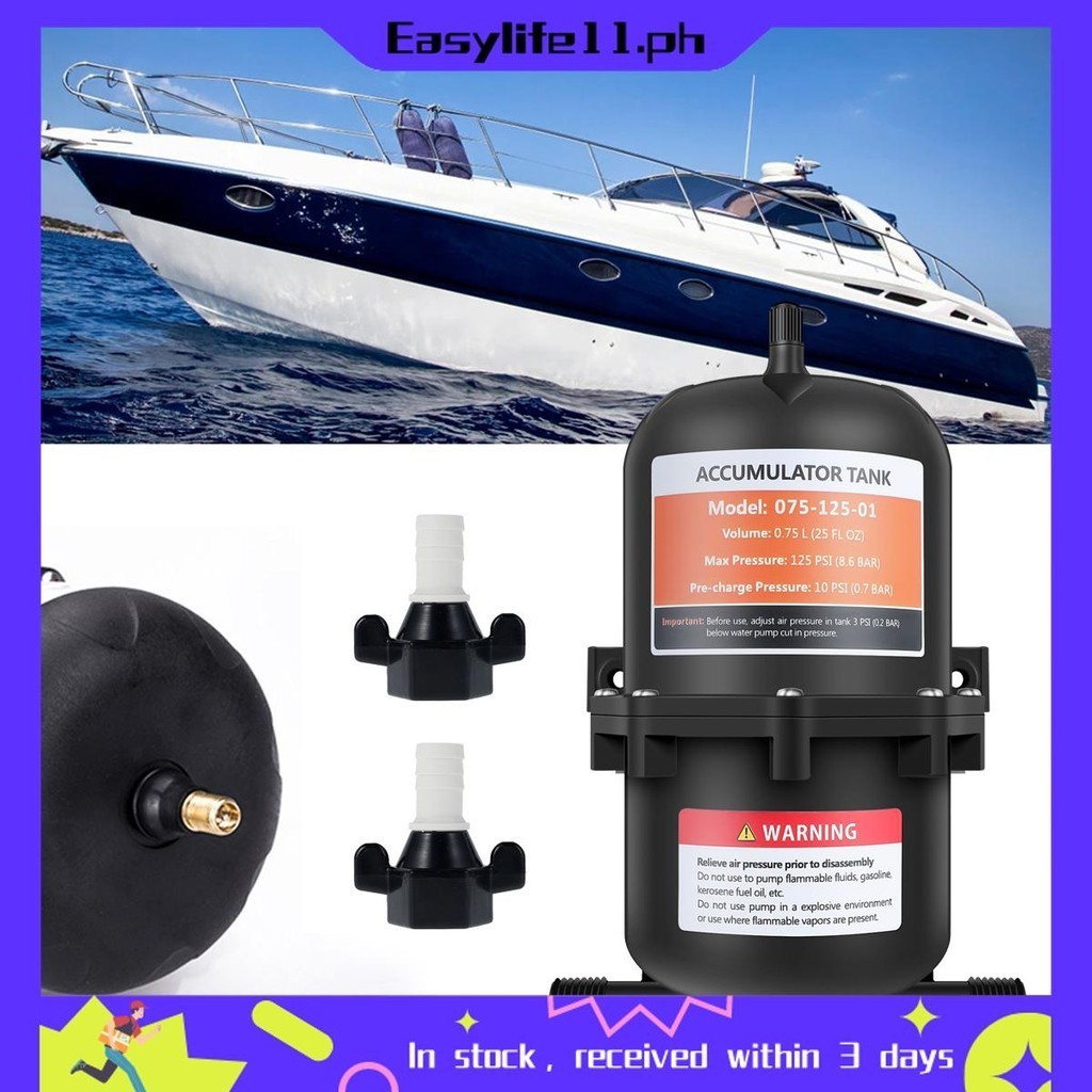 Accumulator Tank with Internal Bladder Pressurized Water Pump Flow ...