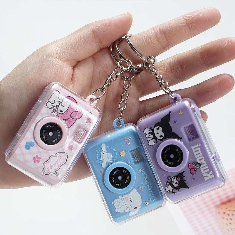 Luminous Sanrio Camera Pendant Jade Guigou Kuromi Cute Mini Luminous ...