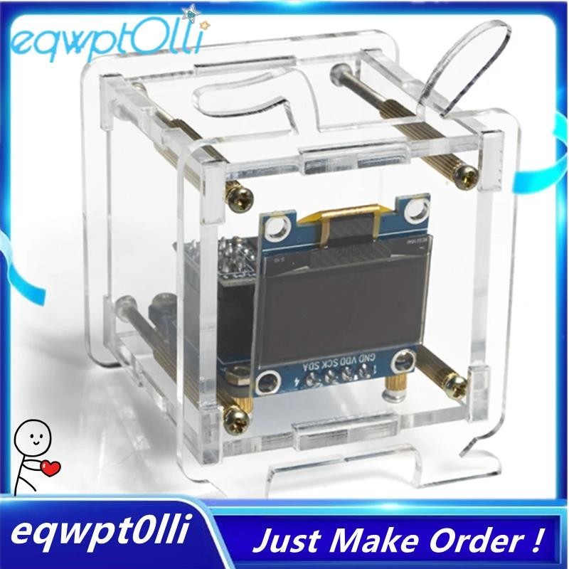 ^eQQ^Wifi Internet Clock DIY Kit Weather Forecast Clock DIY Kit OLED 2 ...
