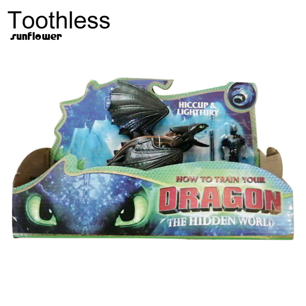 SU How to Train Your Dragon Toothless Light Fury Hiccup Figure Doll Toy ...