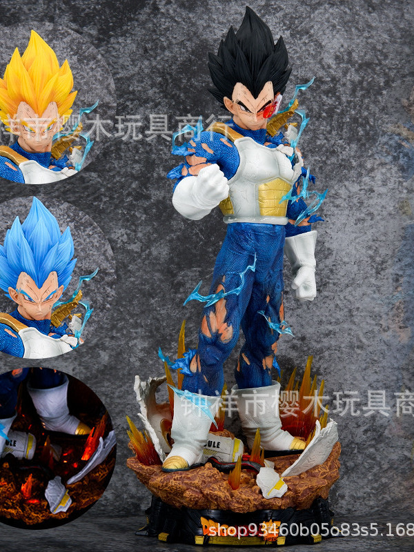 Dragon Ball Premium Edition, Vegeta Four-Headed Sculpture, Luminous ...