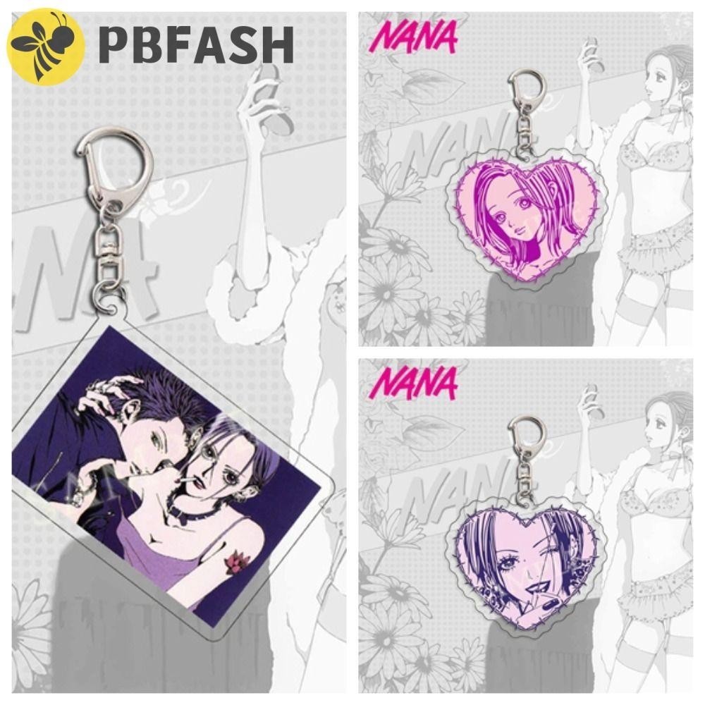 PBFASH NANA Acrylic Keychain, Acrylic Anime NANA NANA Key Ring, Figures ...