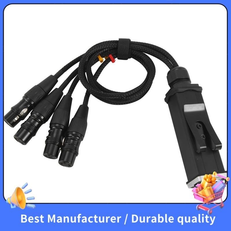 RJ45 CAT5 Shielded Cable to 4 Channel 3-Pin XLR Female Connectors Multi ...
