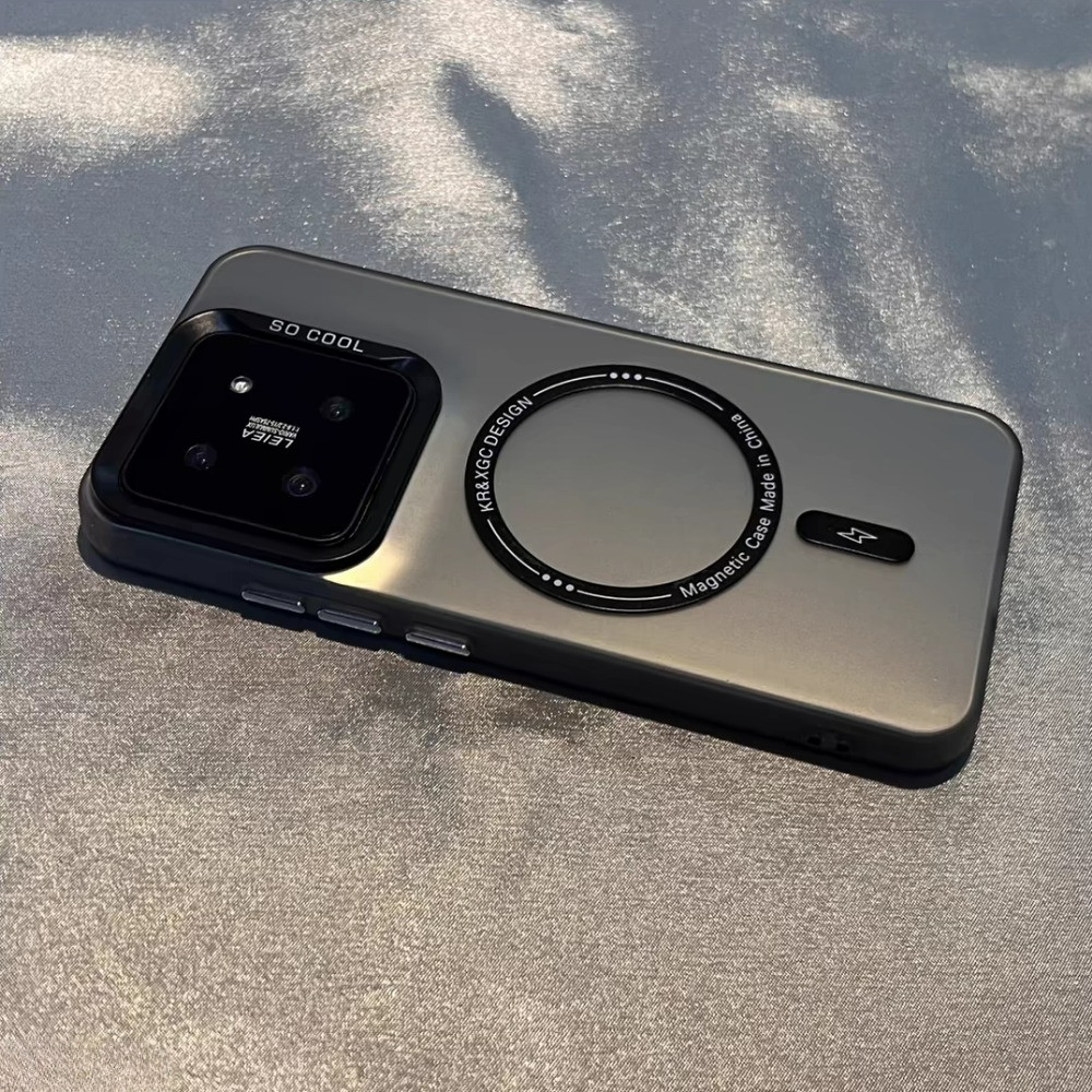 Matt Acrylic Magnetic Charging case for Redmi Note 13 14 12 Pro 13C 14C Phone Cover Note13Pro ...