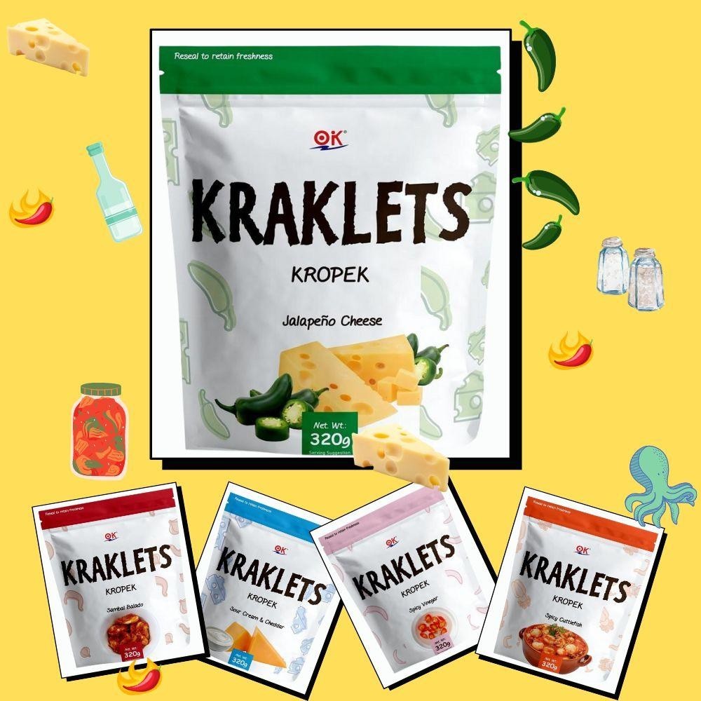 OK! Kraklets Kropek Snack Chips 320g | Shopee Philippines