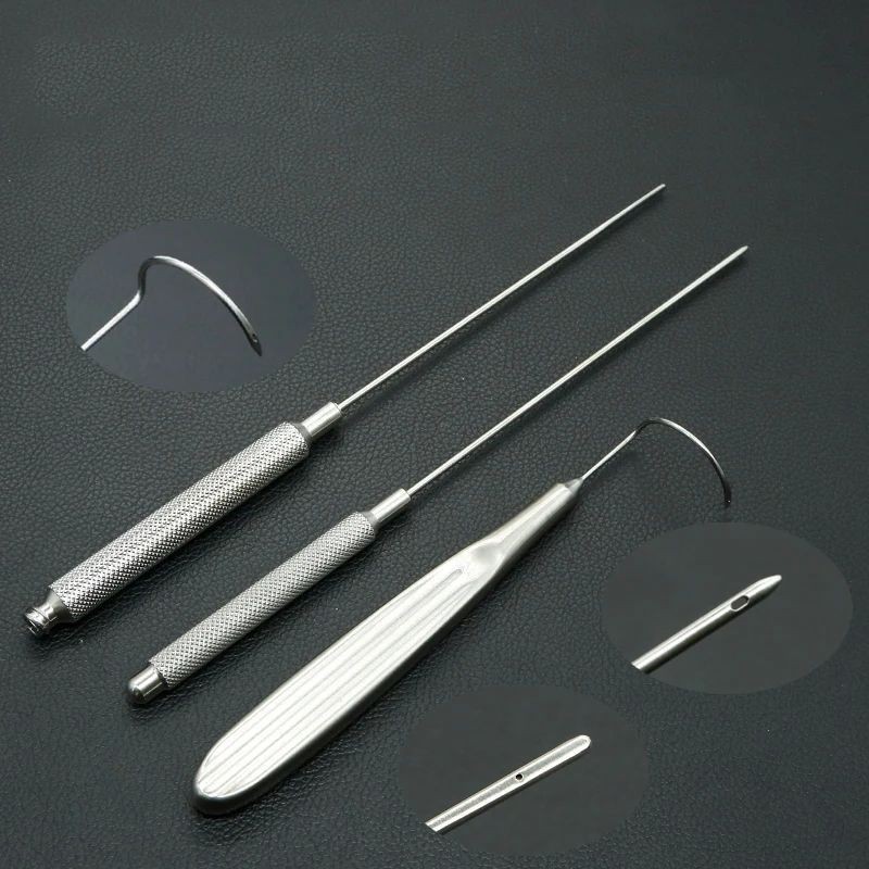Facelift Surgery Face Guide Needle With Hole Stainless Steel Puncture ...