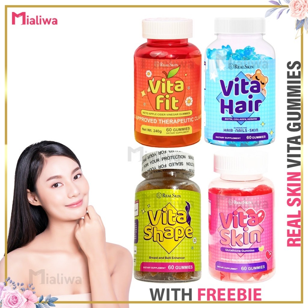 Real Skin Vita Shape Skin Hair Fit Chewable Vitamins 60 Gummies ...