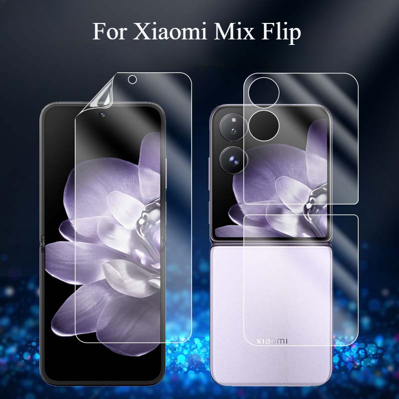 Xiaomi MixFlip 2Sets 800D 3 in 1 Full Cover Front Back HD Transparent ...