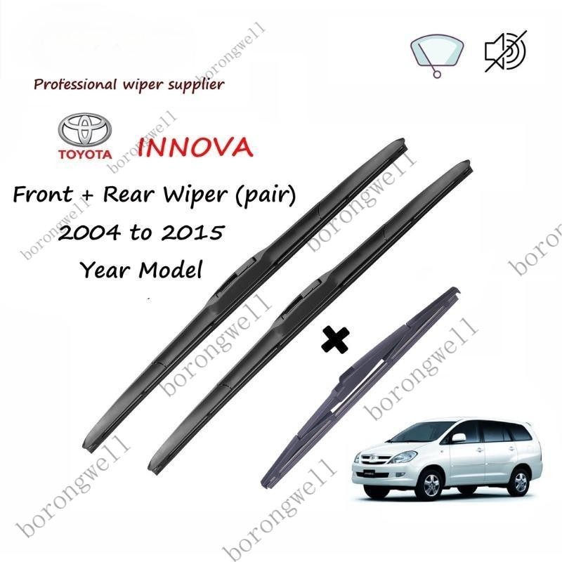 Hybrid Toyota INNOVA Front rear Wiper Blade 16+24+12 Set/Pair Front ...