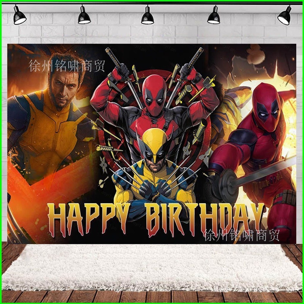Ag1 Deadpool Wolverine Birthday theme scene decoration decoration ...