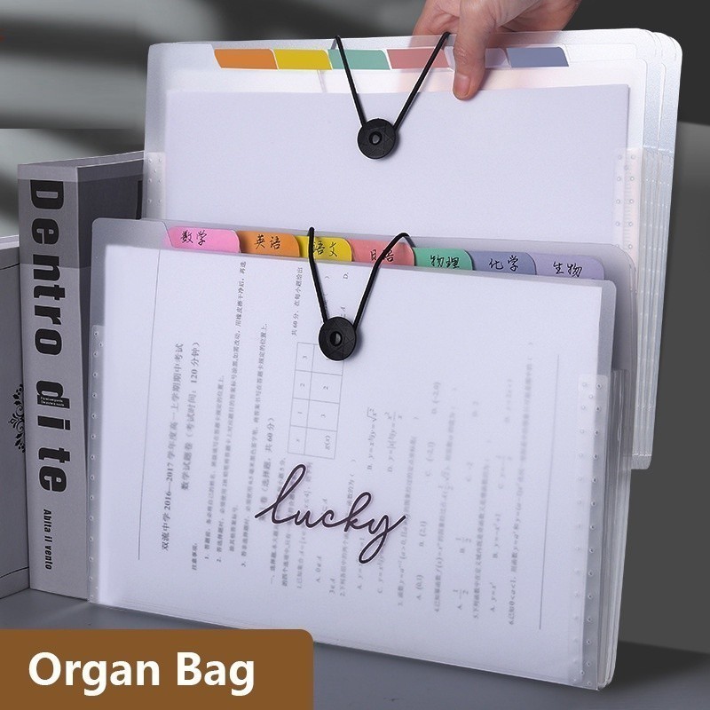 A4 File Bag Transparent Plastic File Bag Archive Bag Student ...