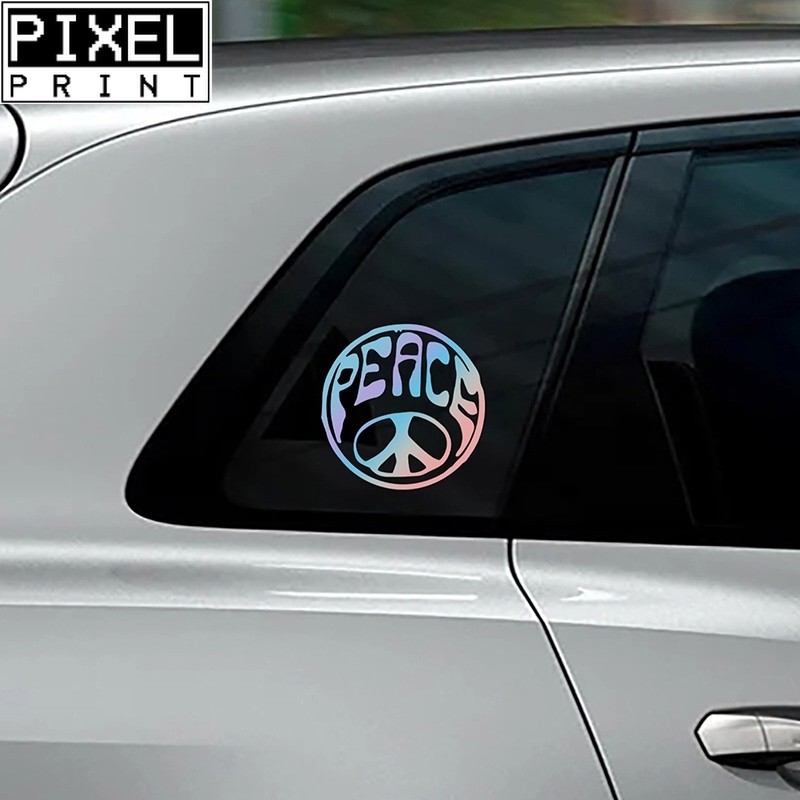 Wish For World Peace Sticker Waterproof For Motor Vinyl Decals for Car ...