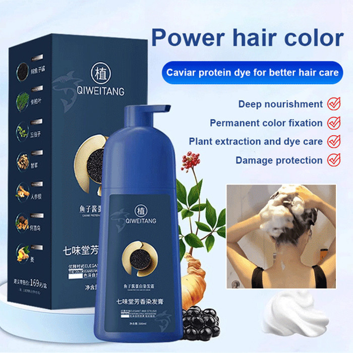 【HOT】Caviar Protein Hair Dye Plant Essence Hair Dye No-Bleach Caviar ...