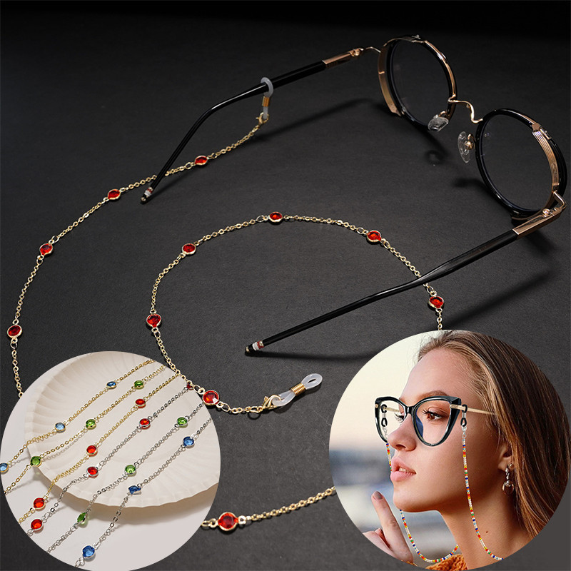 European American Glasses Hanging Chain Necklace Mask Hanging Chain ...