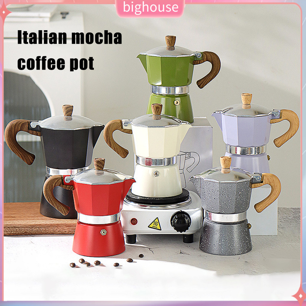 Pot Espresso Coffee Maker Lightweight Espresso Maker 150ml Moka Pot ...