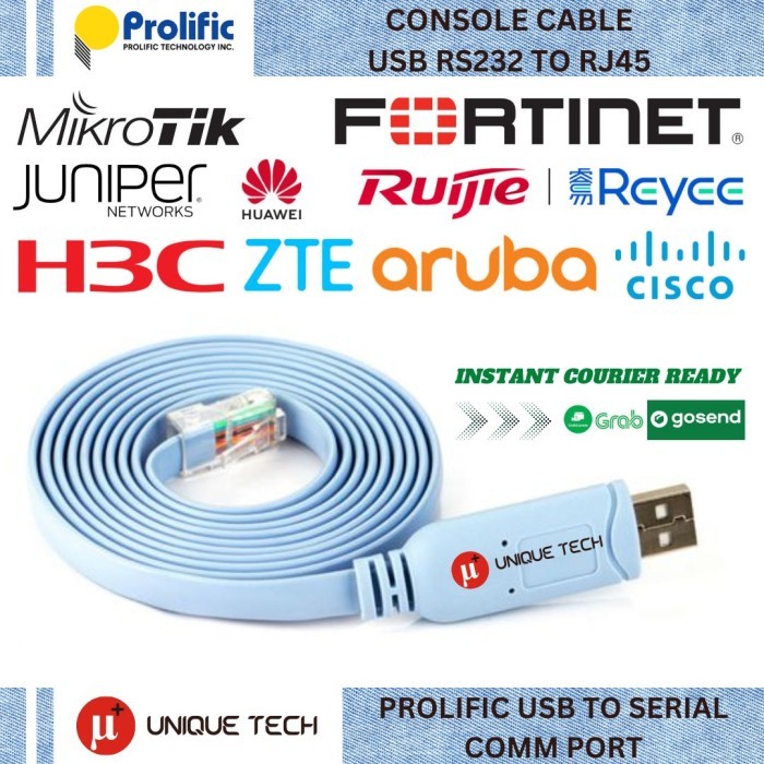 Console CABLE USB RS232 TO RJ45 FOR CISCO HUAWEI ROUTER PROLIFIC CABLE ...