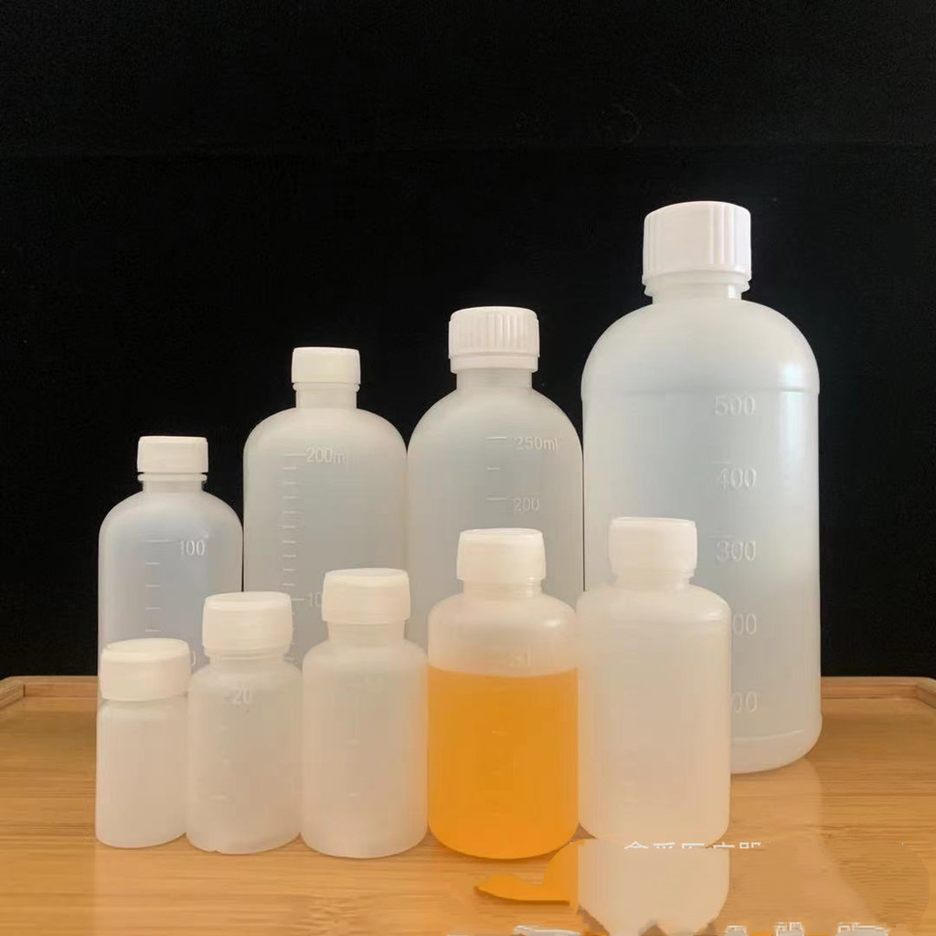 10~500ml ml scale plastic water bottle translucent sampling bottle pe ...