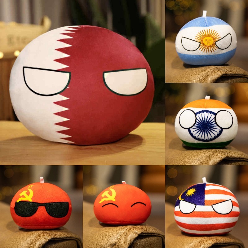 10CM Countryballs Toy Plush Pendant Polandball Plush Doll Countryball ...