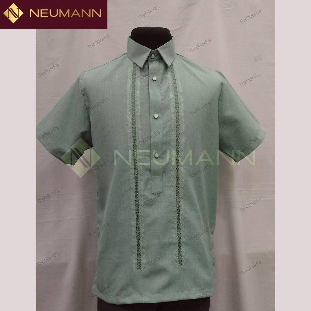 MENS POLO BARONG (PC#3) Ocean Green | Shopee Philippines