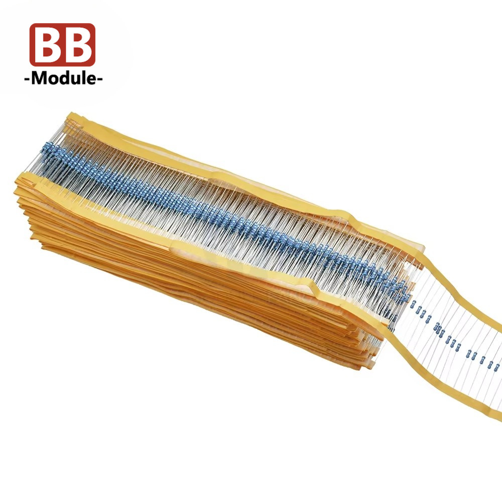 100pcs 1/4W Metal film resistor 2.2K~240K 2.2K 4.7K 10K 47K 100K 200K ...
