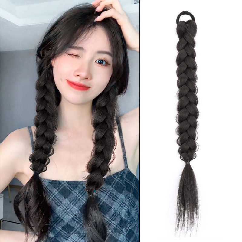 Wig ponytail hair extension boxing braid hair ornament natural Fried ...