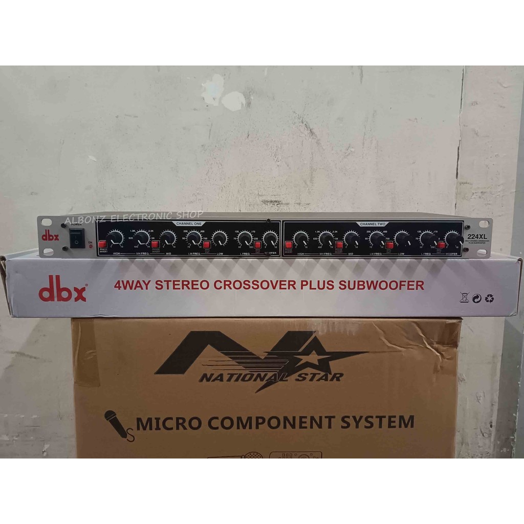 DBX 224XL 4-Way Stereo Crossover with Subwoofer Output | Shopee Philippines