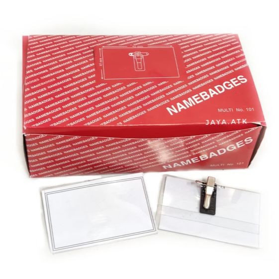 MULTI Pin Name Tag + Safety Pin / 50pcs Participant Namebadges | Shopee ...