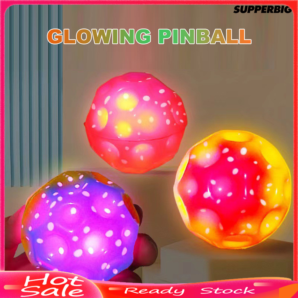 [COD]♧Moon Space Bouncy Balls for Kids Unique Sound Effects Jumping ...