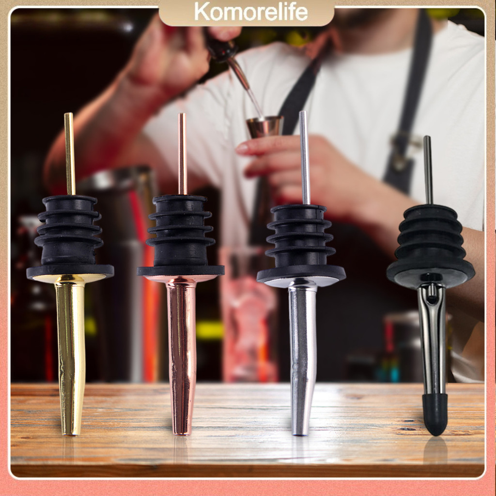 Stainless Steel Wine Pourer Vinegar Conical Stopper Nozzle Olive Oil ...