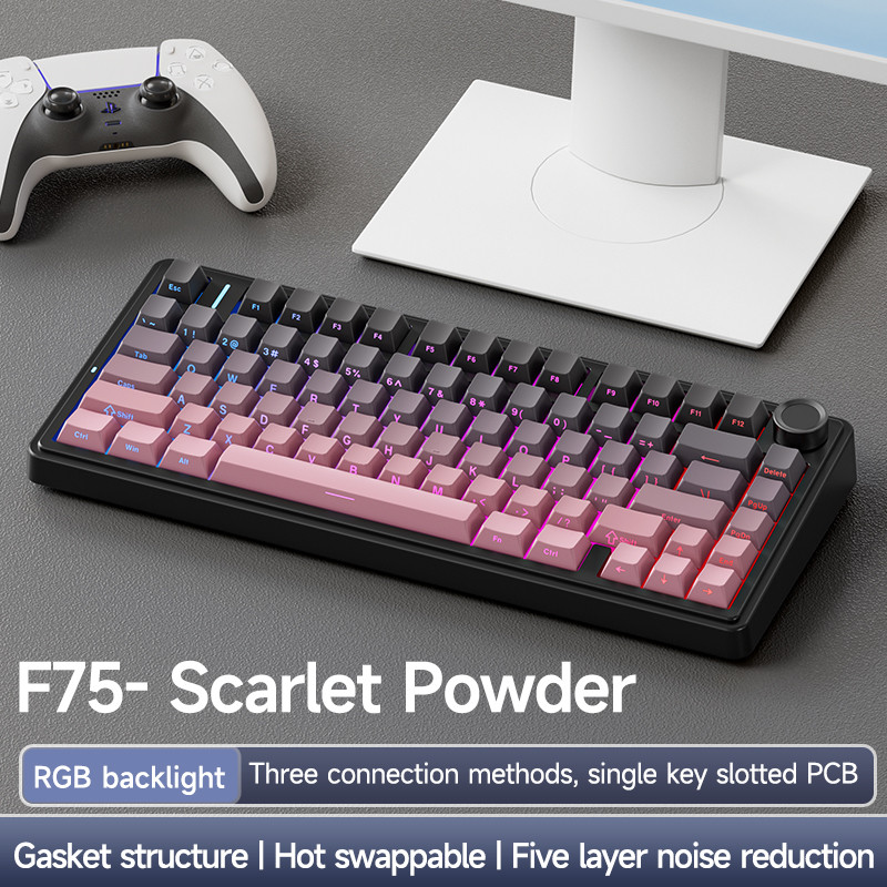【Local Delivery】Aula F75 Mechanical Keyboard 80 Key with Gasket ...