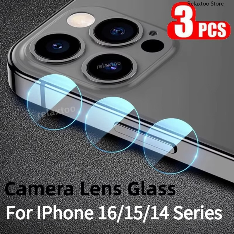3PCS Clear Camera Lens Protective Film For IPhone16 IPhone 16 15 14 13 ...