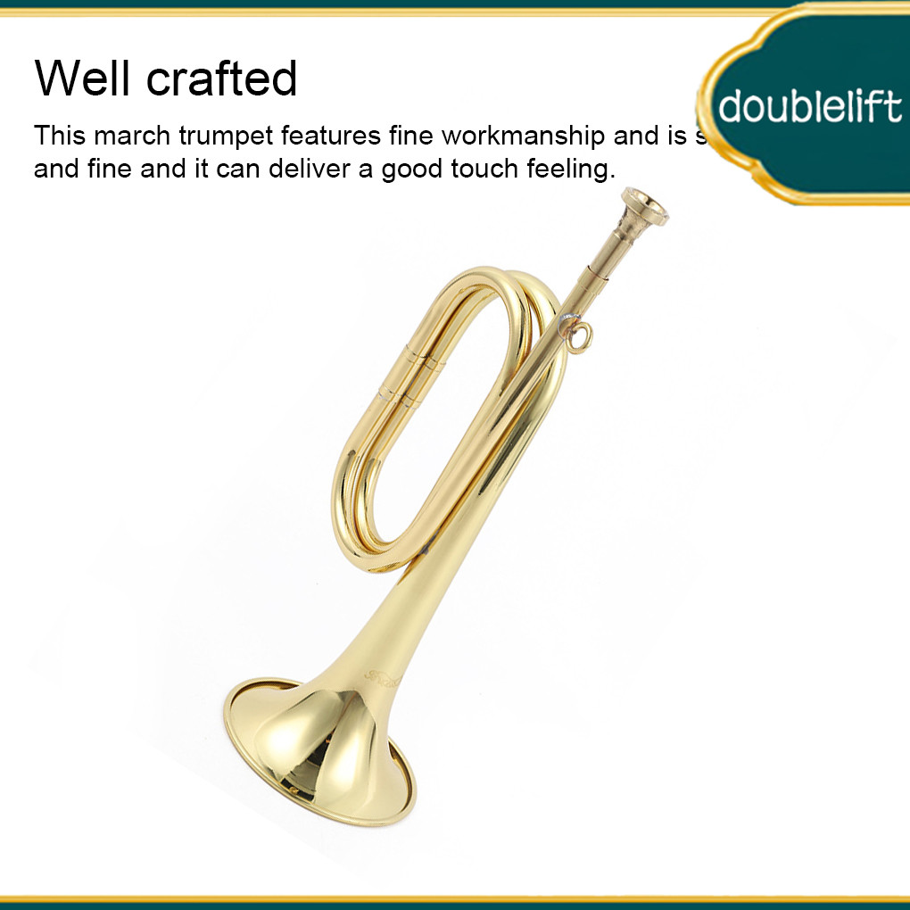 Home School Adults Kids Metal Bugle Call Battle Trumpet March Band ...