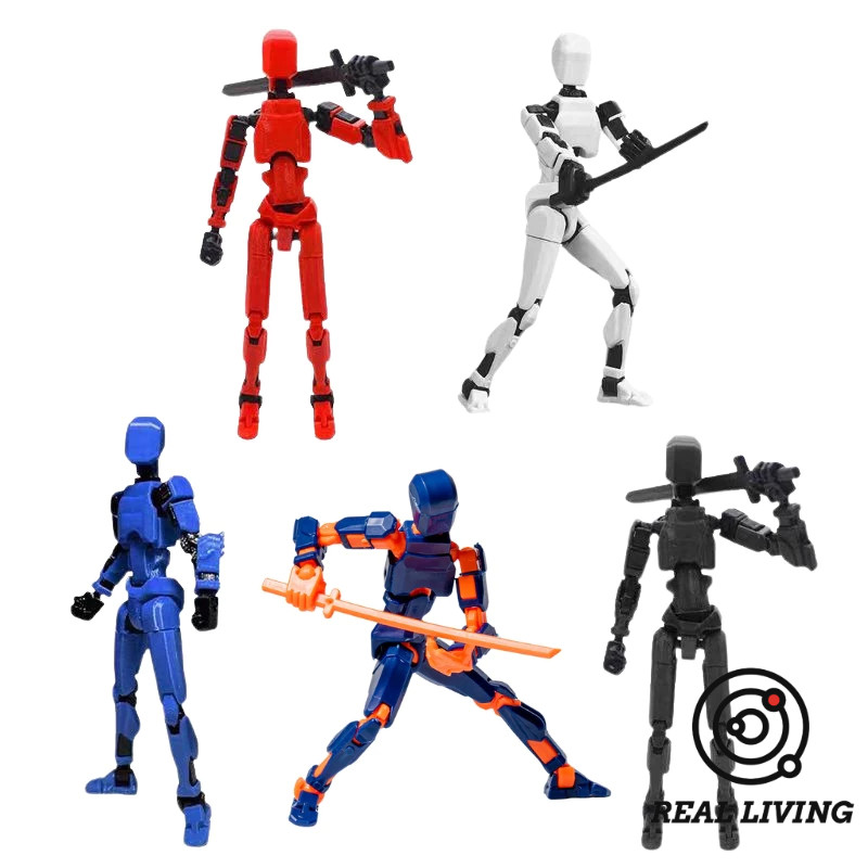 action figure 3d printed toys multi jointed movable robot action figure ...