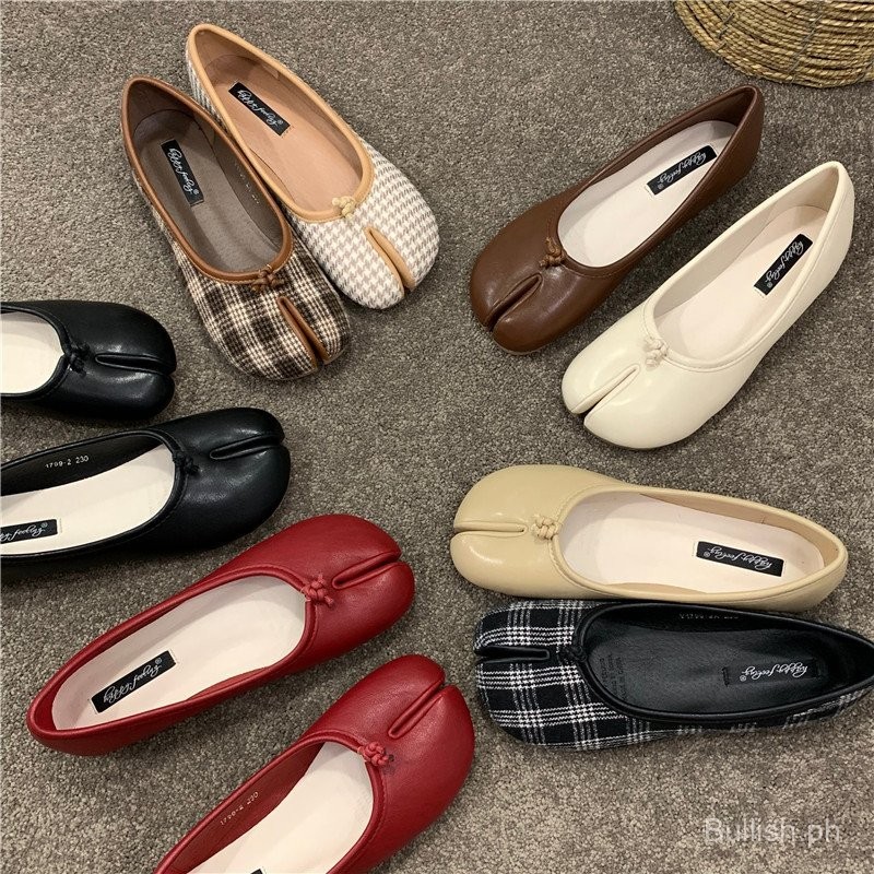 Popular2024Spring and Autumn French Style Pumps Soft Bottom Split Toe ...
