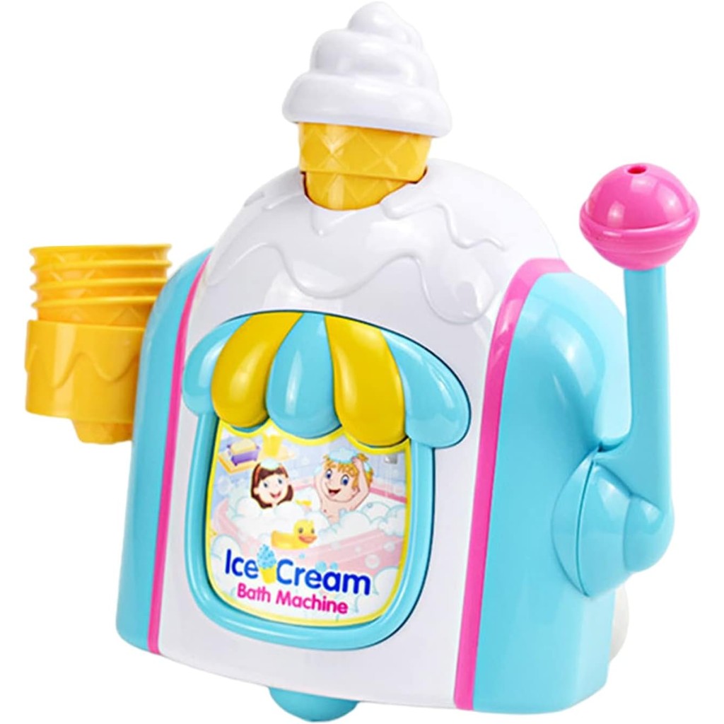 Bath Toys, Ice Cream Bubble Maker Bath Toy Funny Bubble Ice Cream Bath ...