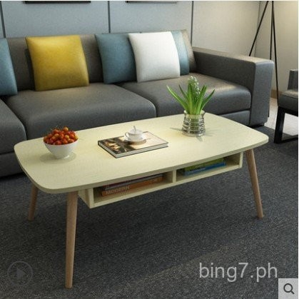 Nordic Coffee Table Simple Living Room Mini Small Coffee Table Solid ...