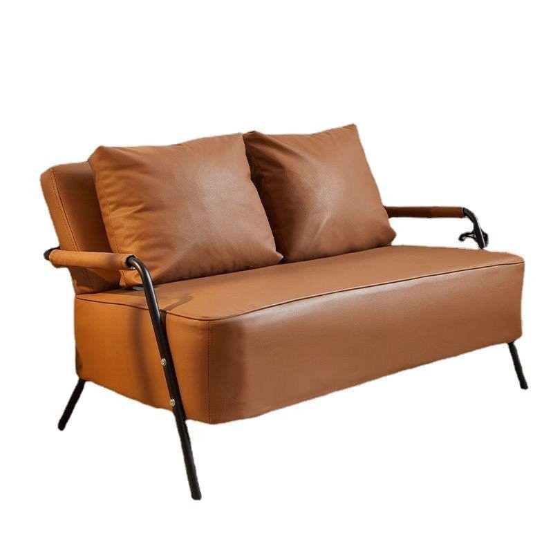 High-Profile Figure Double Small Apartment Retro Single Sofa Living ...
