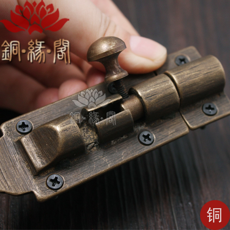 Latch latch latch Door latch Door latch Lock latch Old-fashioned Retro latch Bronze Door latch ...