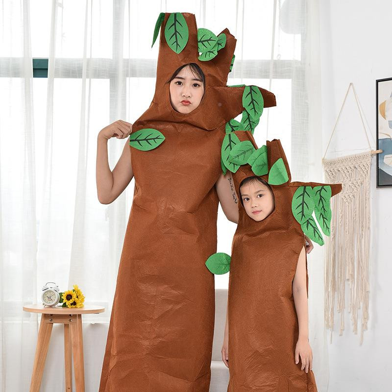 Halloween Party Brown Tree Cosplay Costume for Men Women Children's ...