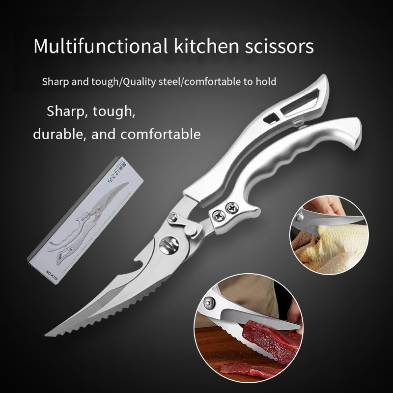 JAPAN Multifunction Kitchen Scissors Heavy Duty Stainless Steel Kitchen ...